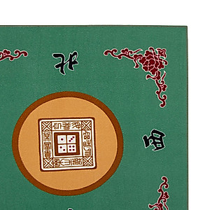 Sanvo Universal Mahjong/Paigow/Poker/Dominos/Game Table Cover,Slip Resistant Mat(Green) 31.5" x 31.5"(80cm x 80cm)