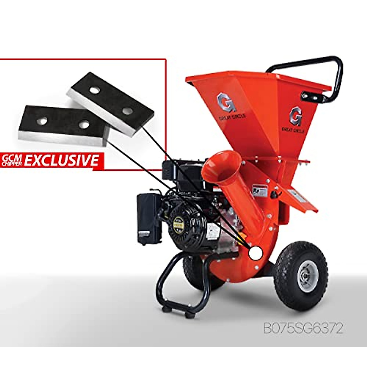 G GreatCircleUSA Wood Chipper Shredder Mulcher Replacement Blades for LCE01