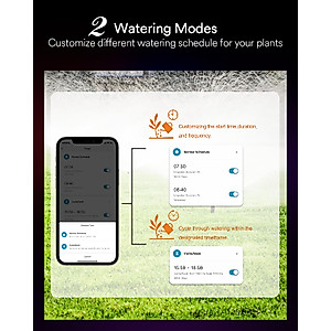 Lumary Smart Sprinkler Timer 2 Zone, WiFi Water Timer for Garden Hose, Brass Inlet Water Hose Timer Outdoor, Manual/Automatic Drip Irrigation Timer, App/Voice Control Work with Alexa