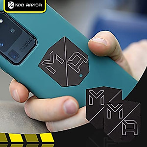 Mob Armor MobNetic Plate - Magnetic Phone Mounting Plate - Compatible with iPhone & Android - 0.02inch Thick for Cars, Trucks, Motorcycles & Extreme Sports - 3M VHB Non-Marking Adhesive (2 Pack)