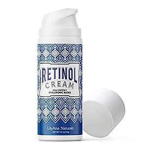 LilyAna Naturals Retinol Cream for Face - Made in USA, Retinol Cream, Anti Aging Cream, Retinol Moisturizer for Face and Neck, Wrinkle Cream for Face, Retinol Complex - 1oz