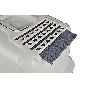 Van Ness Pets Odor Control Large Enclosed Cat Litter Box, Hooded, Pearl, CP6