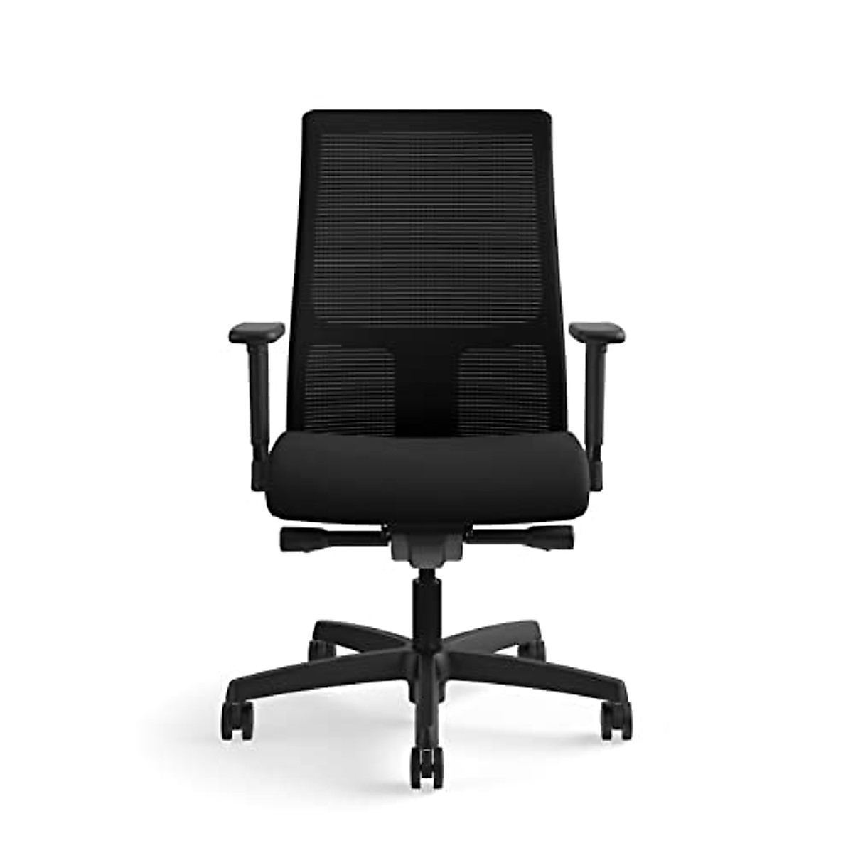 HON Ignition Series Mid-Back Work Chair - Mesh Computer Chair for Office Desk, Black (HIWM2)