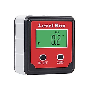 Beslands Backlight Digital Level Box Protractor Angle Finder Gauge Bevel Gage Inclinometer with Aluminium Framework Magnetic Base Saw Electronic Finding