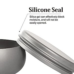 Airtight storage container with lid, airtight and waterproof containers - all made of pure titanium - keep content fresh and dry (2)