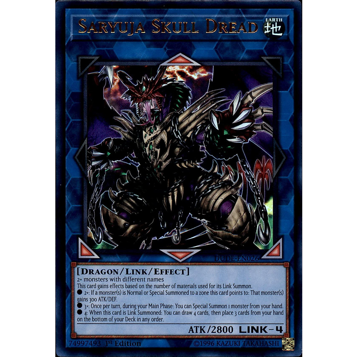Yu-Gi-Oh! - Saryuja Skull Dread - DUDE-EN026 - Ultra Rare - 1st Edition - Duel Devastator