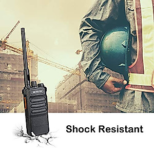 Retevis RT86 2 Way Radios Long Range,High Power 2600mAh Walkie Talkies Rechargeable,16CH Shatterproof Display Two Way Radios with Earpiece for Warehouse School(5 Pack)