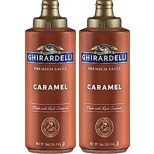 Ghirardelli Caramel Flavored Sauce 16 oz. Squeeze Bottle (Pack of 2)