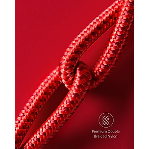 Anker USB C to USB C Cable, Type C 60W Fast Charging Cable (6FT, 2Pack) for iPhone 16 Series, iPad Mini 6 and More (USB 2.0, Red)