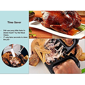WinAimer Premium meat shredder claws - Strongest BBQ Meat Forks, Carving Forks , Lift, Handle, Shred and Cut Meats ,Shredder Claw x 2 For Barbecue, Smoker, Grill (Black)