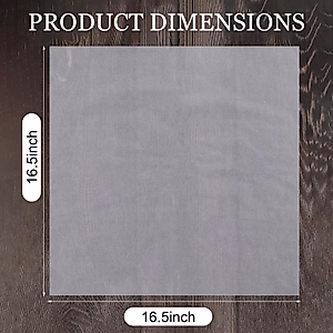 Fuyoooo 100 Sheets of Artist Teabag Paper for Mixed Media Art 16.5''x16.5'' Large Wet Strength Tissue White Handmade Paper DIY Art Craft Supplies for Printmaking Collage Cyanotype Painting