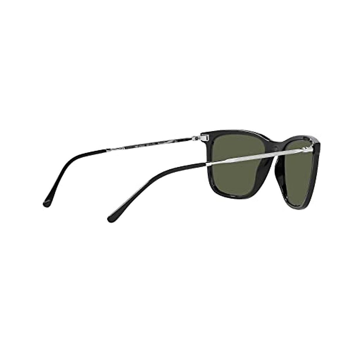Ray-Ban Rb4344 Square Sunglasses, Black/Green, 56 mm