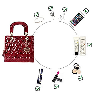Qiayime Womens Purses and Handbags Fashion Ladies PU Leather Top Handle Shoulder Buckle Satchel Tote Crossbody clutch Bags (large wine red)