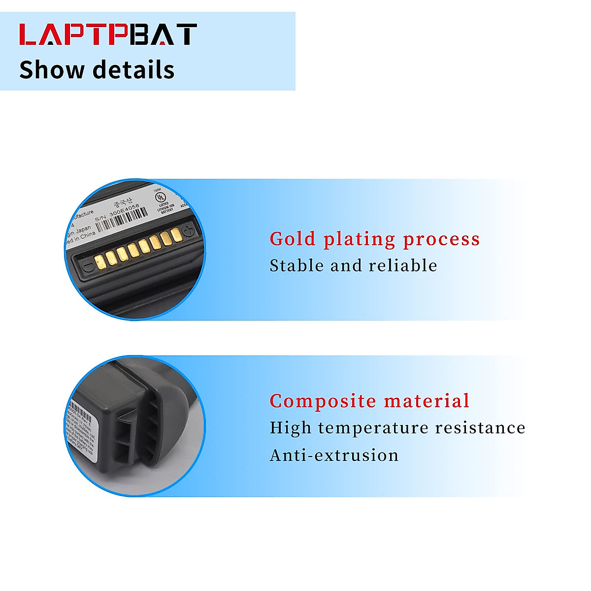 LAPTPBAT New Battery 55-000166-01 82-90005-05 for Symbol Scanner WT4000 WT4070 WT4090 WT41N0 3.7V 2330mAh