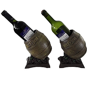 LEYIN Resin Wine Rack Barrel Wine Rack is a Novel Gift for Wine Lovers