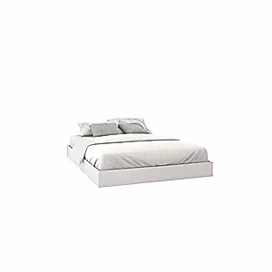Nexera Queen Size Platform Bed, White