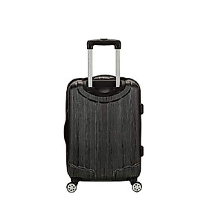 Rockland Melbourne Hardside Expandable Spinner Wheel Luggage, METALLIC, Carry-On 20"
