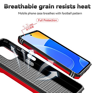 SunStory for Motorola Moto G Stylus 5G 2023 Case with HD Screen Protector & Slide Camera Cover & Kickstand, [Military-Grade] Phone Case for Moto G Stylus 5G 2023 (Red)