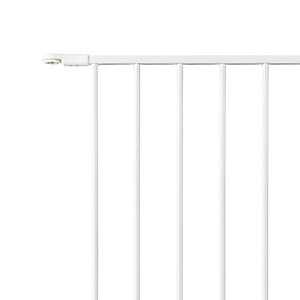 Scandinavian Pet Flex Metal 28.4 x 27.8 Inch Baby and Pet Gate Extension Panel Accessory with Easy Connection and Locks for Quick Installation, White