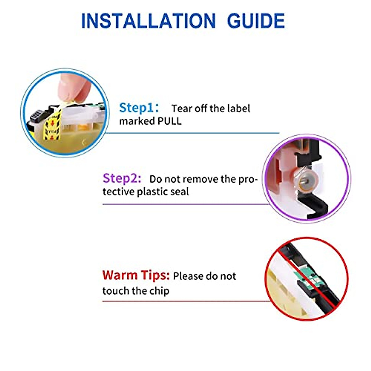 Jalada Compatible Ink Cartridge Replacement for Brother LC103 LC103XL LC101 LC101XL Compatible for Brother MFC J870DW J450DW J470DW J650DW J4410DW J4510DW J4710DW J6720DW Printer (5C 5M 5Y)