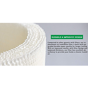 LBLVBNEWD 4 Pack Replacement Wick Humidifier Filter Compatible with Essick Air MAF2 Moist AIR MA0800,MA0600,MA0601 & Kenmore 15408,29988