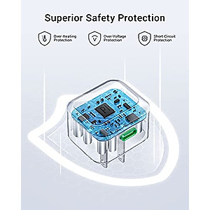 USB C Wall Charger, MOKiN 20W Fast Charger Block, Type C PD Power Delivery Charging Block with Foldable Plug for iPhone 13/13 Mini/13 Pro/13 Pro Max/12, Galaxy, Pixel 4/3, iPad/iPad Mini, and More