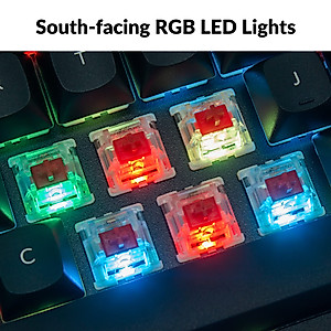 Keychron Q5 RGB Wired Custom Mechanical Keyboard, 96% Layout QMK/VIA Programmable Macro for Mac Windows Linux, Hot-Swappable Gateron G Pro Red Switch Full Aluminum Double-Gasket DIY Kit - Black