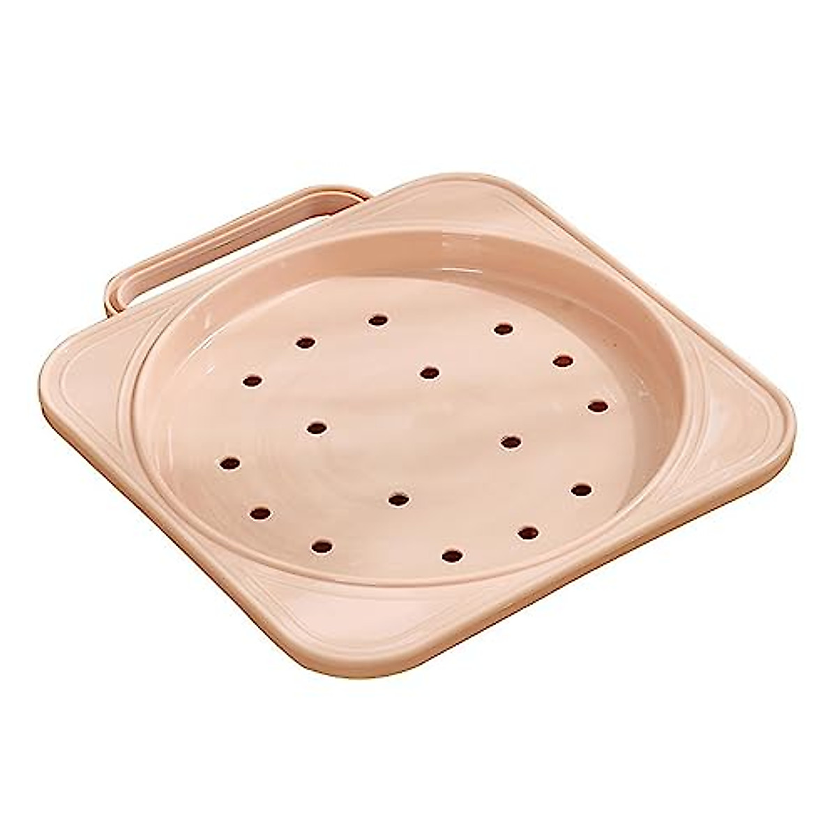 ＫＬＫＣＭＳ Flower Caddy Rolling Plant Stand with Wheels Strong Multipurpose Universal Casters Tray, Indoor Outdoor Plant Stand Movable Tray for Home, Pink S