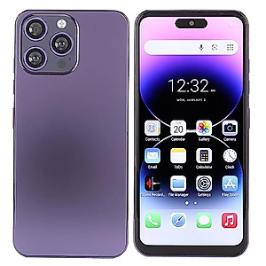 PUSOKEI Unlocked Android Cell Phone, Face Unlock Mobile Phone, 6.6 inch HD Screen, 2520 * 3088 Resolution, 8+24MP Dual Camera,10 Core CPU,8GB+256GB ROM, 2.4G 5G Dual Band WIFI Smartphone