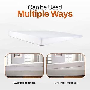 Cheer Collection Acid Reflux Bed Wedge Mattress Topper for Sleeping - Gentle Incline Mattress Elevator with Gel-Infused Memory Foam Top to Elevate Head and Upper Body - California King (72" x 84")