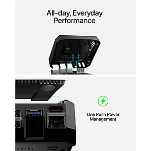 Argon ONE M.2 Aluminum Case for Raspberry Pi 4 with SATA SSD Support | Power Button and Fan | Compatible B-Key and B+M Key
