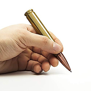 50 BMG Real Authentic Brass Casing Refillable Twist Pen - Tactical Gift Box Included