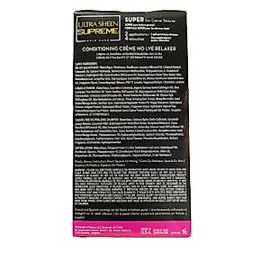 Ultra Sheen Supreme No-Lye Relaxer Conditioning Creme Super - 2 CT