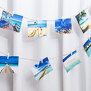 Clothes Pins, 130 Pcs Wooden Clothes Pins, 1.4 Inch White Clothespins, Mini Clothes Pins for Photo, Baby Shower, Party, Crafts DIY Project