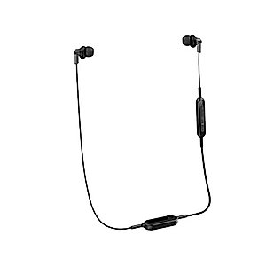 Panasonic Bluetooth Earbud Headphones with Microphone, Call/Volume Controller and Quick Charge Function - RP-HJE120B-K - in-Ear Headphones (Black)