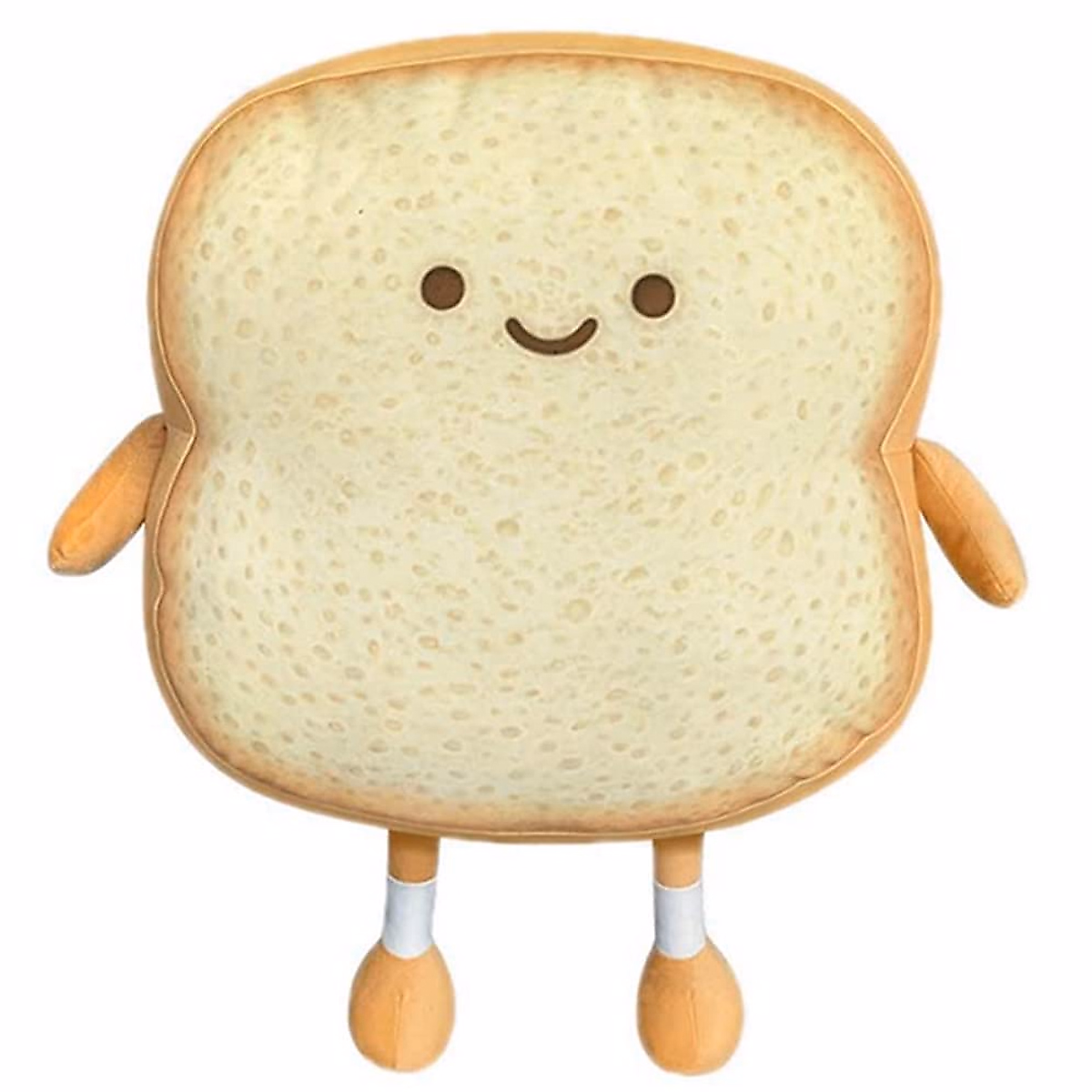 NatureMan Toast Bread Pillow,Funny Bread Shape Plush Toy Pillow, Small Cute Stuffed Plush Toast Sofa Pillow,Children's Adult Home Bedroom Decoration (Golden)