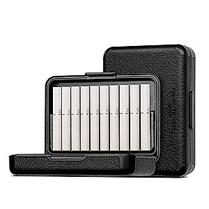 Storage Box for iq-os Heets and Accessories, PU Leather Case Traveling Cover Protective Pouch Bag (Black)