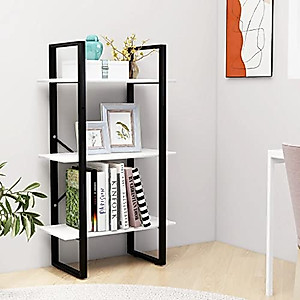 KTHLBRH Kitchen Shelves Bathroom Shelves Book Shelves Floor Shelves Storage Shelf White 23.6"x11.8"x41.3" Engineered Wood for Office Living Room Bedroom