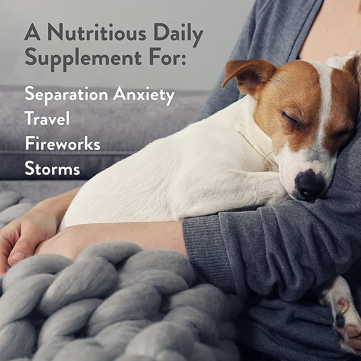 Green Gruff Calming Chews for Dogs - Organic Calming Dog Supplement - Veterinarian Approved - Dog Calming Treats to Relieve Stress, Separation, Storms, Fireworks, Travel - 24 Chews (6 Pack)