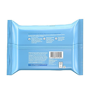 Neutrogena Makeup Remover Cleansing Towelettes, Daily Face Wipes to Remove Dirt, Oil, Makeup & Waterproof Mascara, 25 ct. (Pack of 2)
