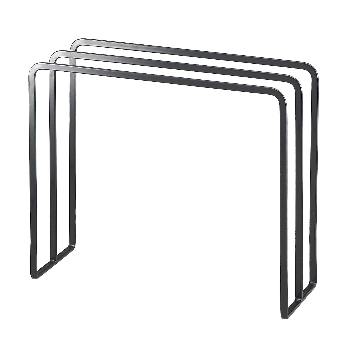 YAMAZAKI Dish Home Dishcloth Hanger | Steel | Towel Holder, One Size, Black