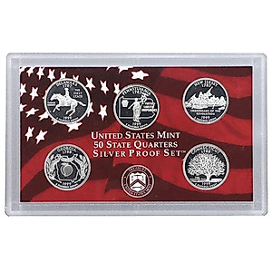1999 No Mint Mark - 2008 Silver Proof State Quarter Run 90% Silver No Boxes or COAs 50 Coins (1/4) Seller Gem Deep Cameo
