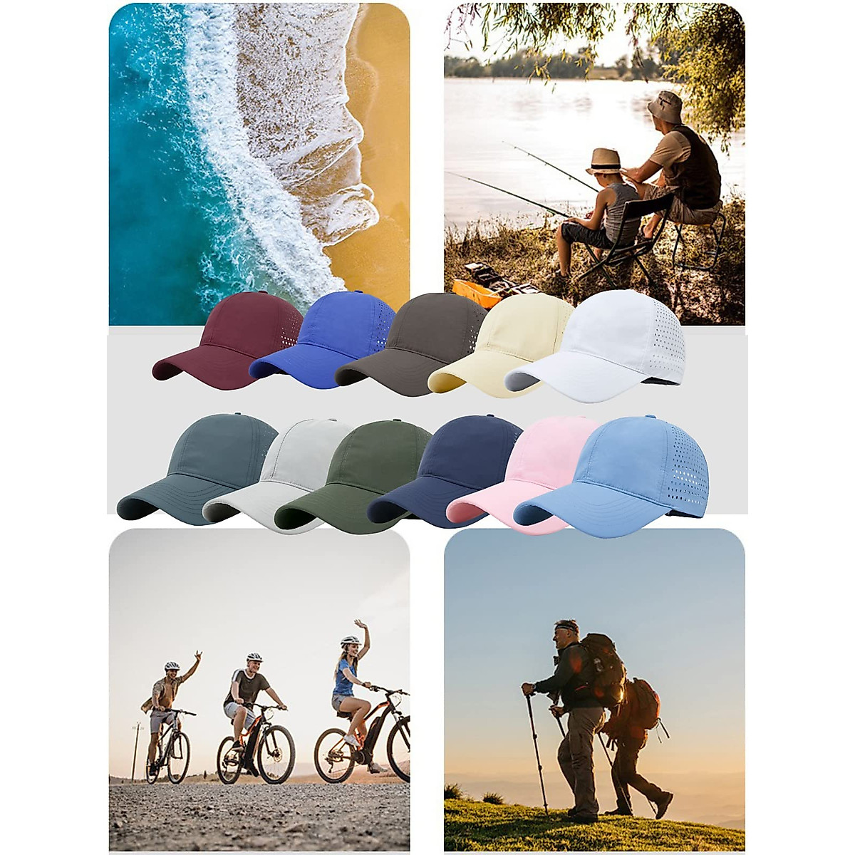 Oversize XXL Baseball Caps,Quick Dry Mesh Sports Hat for Big Heads 22"-25"，Waterproof Lightweight Running Sun Hat. (ArmyGreen)