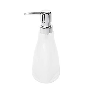 Umbra Vapor Frosted Glass Soap Pump White 7.975x4.675x4.345
