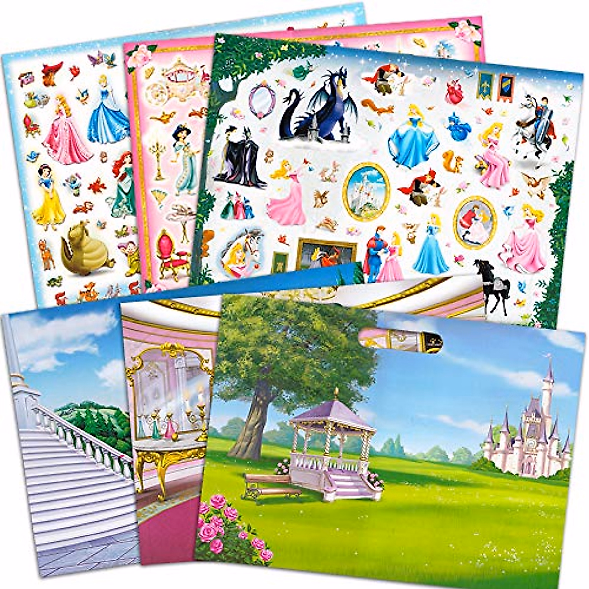 Disney Princess Giant Sticker Box Activity Set ~ Over 1000 Princess Stickers Featuring Cinderella, Little Mermaid, Tangled, Belle and More Princess Merchandise