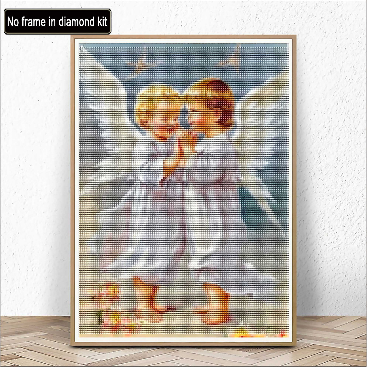 Kaliosy 5D Diamond Art Kits for Adults Child by Number Kits, Diamond Painting Art Angel DIY Full Drill Crystal Craft Cross Stitch Embroidery Decoration 30x40 cm