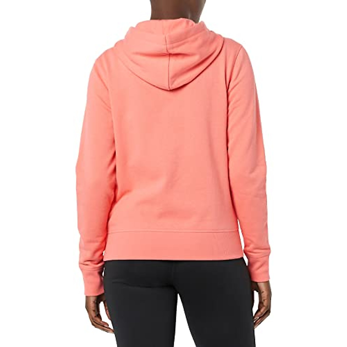 Amazon Essentials Women's French Terry Fleece Full-Zip Hoodie (Available in Plus Size), Coral Pink, Medium