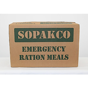 SOPAKCO MREs-Reduced Sodium Food Rations 16 Meals Ready To Eat - 8/23 or newer