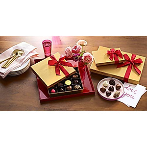Godiva Chocolatier Assorted Chocolate Gold Gift Box, Valentine's Day Ribbon, 19 pc.