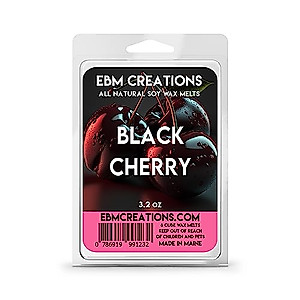 Black Cherry - Scented All Natural Soy Wax Melts - 6 Cube Clamshell 3.2oz Highly Scented!